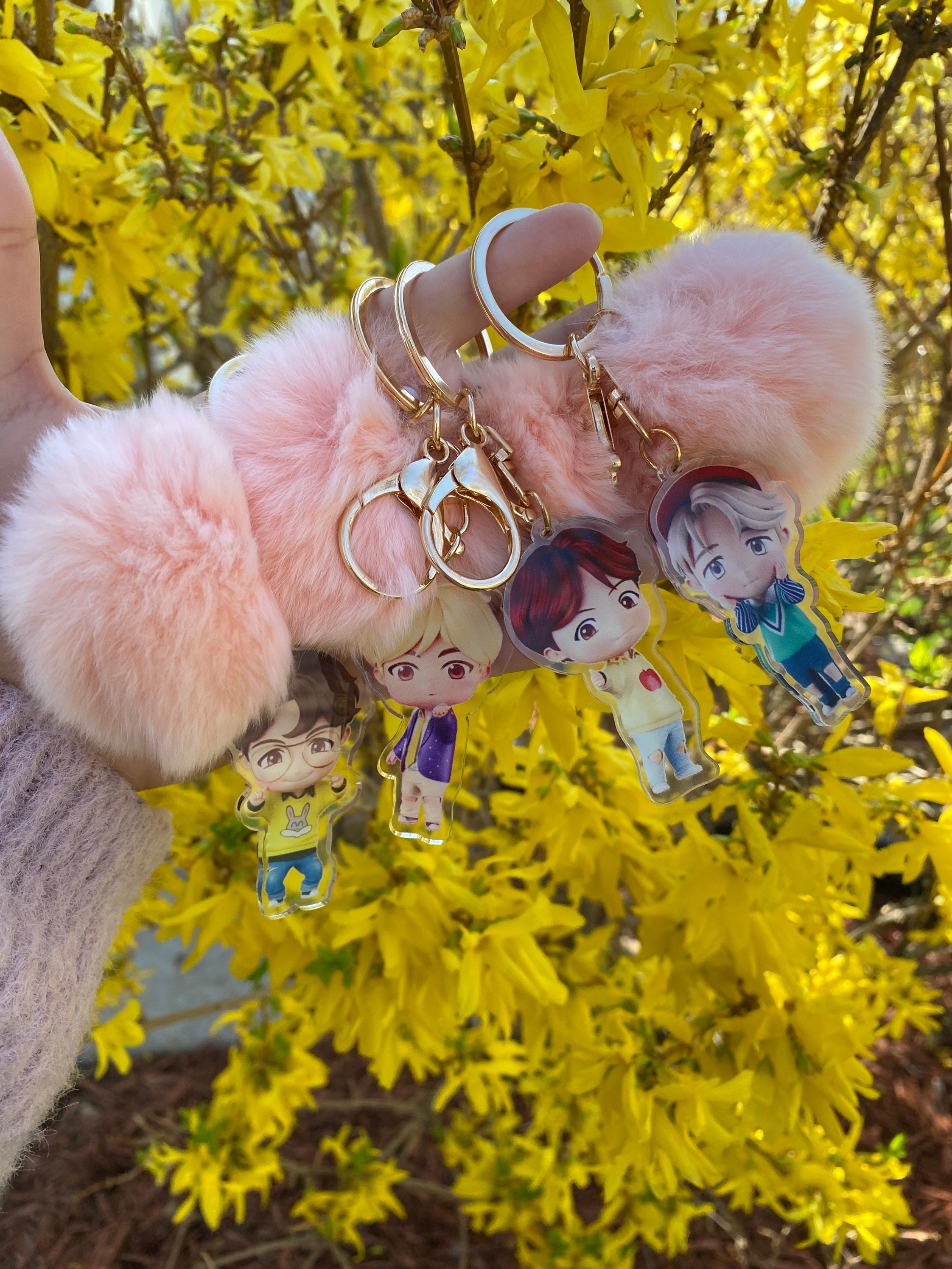 Bangtan Boys Tiny Tan Keychain - Etsy UK
