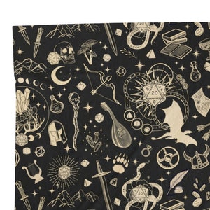 DUNGEONS Blanket, DRAGONS BLANKET, Dnd Blanket, Roleplaying Blanket ...
