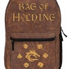 Dnd Backpack, Dnd Laptop Bag Backpack, Mushrooms D20 Backpack, Dnd ...