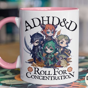 ADHD Dnd Mug, Adhd Mug, Adhd Gift, Dnd Adhd Mug, Funny Adhd Mug, Adhd ...