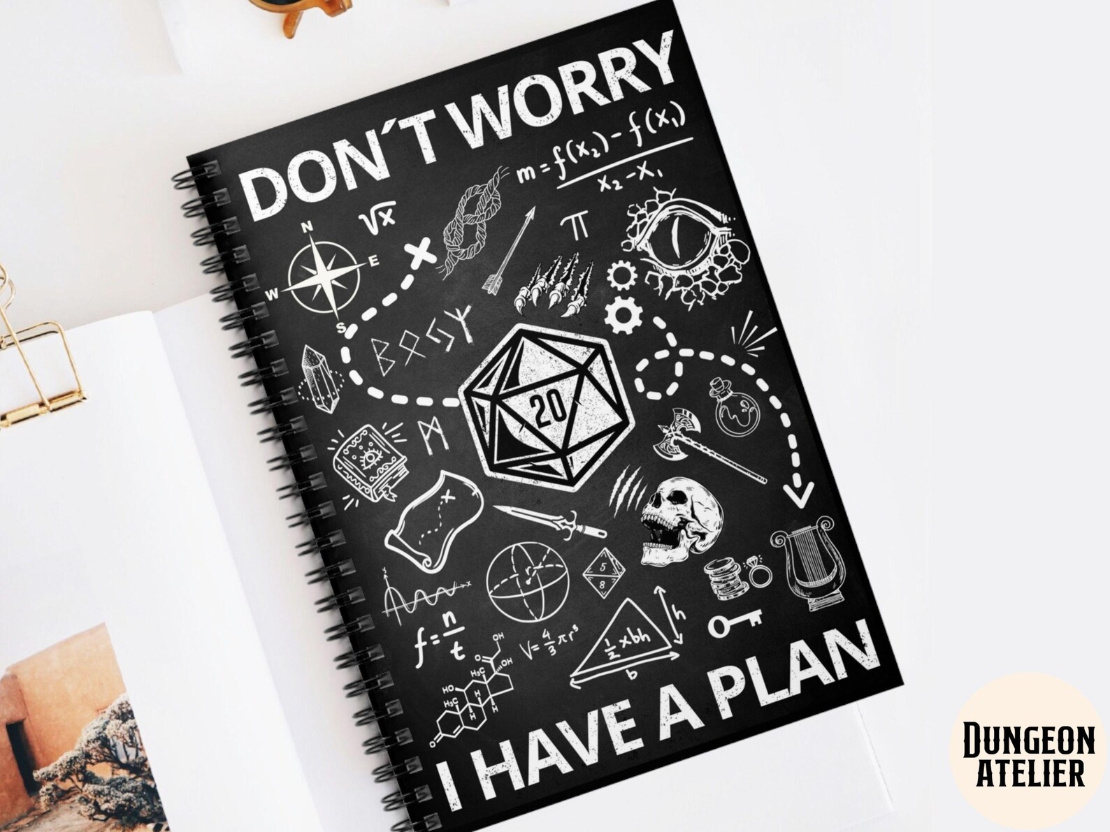 DND NOTEBOOK | Dont Worry I Have a Plan | Dungeon Master Notebook ...