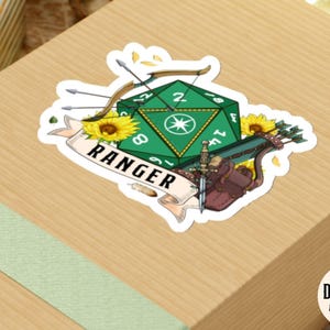 DND RANGER Sticker, Dnd Class Sticker, Dnd Vinyl Sticker, Ranger ...