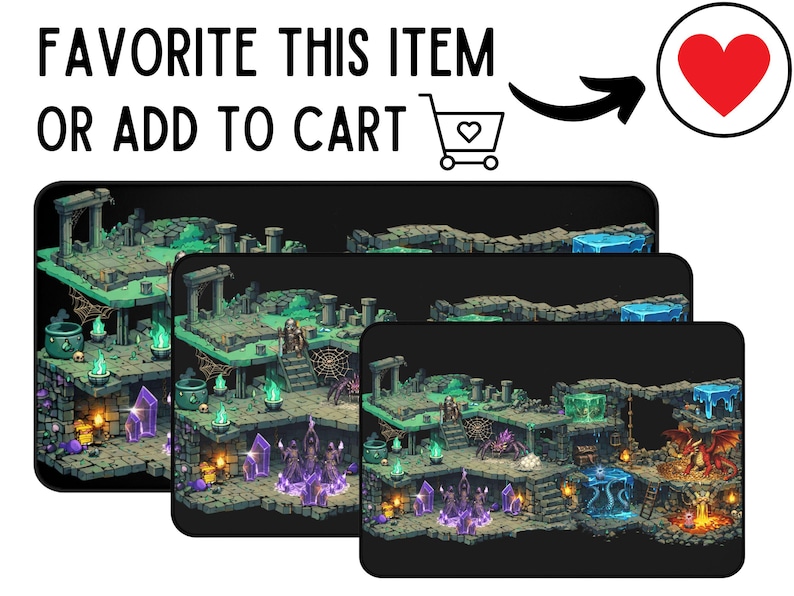 DUNGEON DESK MAT | Tabletop Rpg Gaming Mat for Dungeon Masters ...