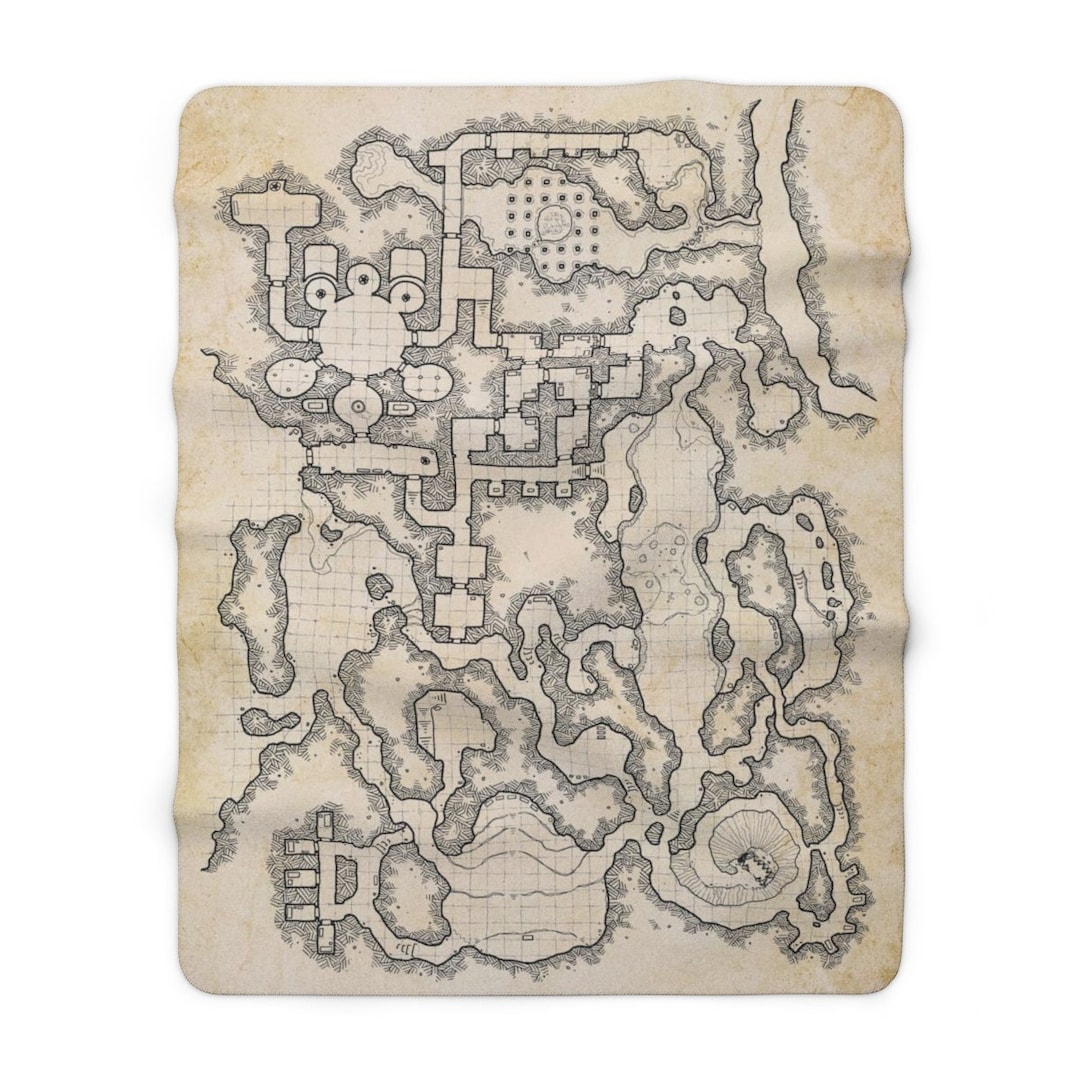 DND BLANKET, Dungeons and Dragons Blanket Sherpa, Dnd Map, Dnd ...