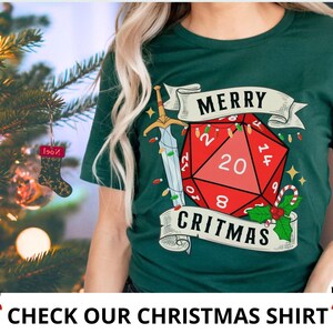 DND CHRISTMAS Sticker, Dnd Sticker, Merry Critmas Sticker, D&D ...