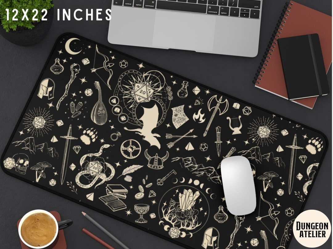 DND DESKMAT, Dnd Desk Mat, Dnd Computer Mat, Dragon Playmat, MTG ...