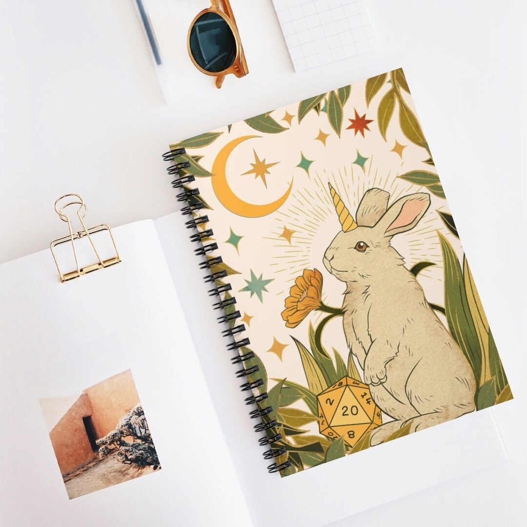 ALMIRAJ Dnd Notebook, Dnd Rabbit, Dnd Bunny, Bunnie Dice, Dungeons and ...