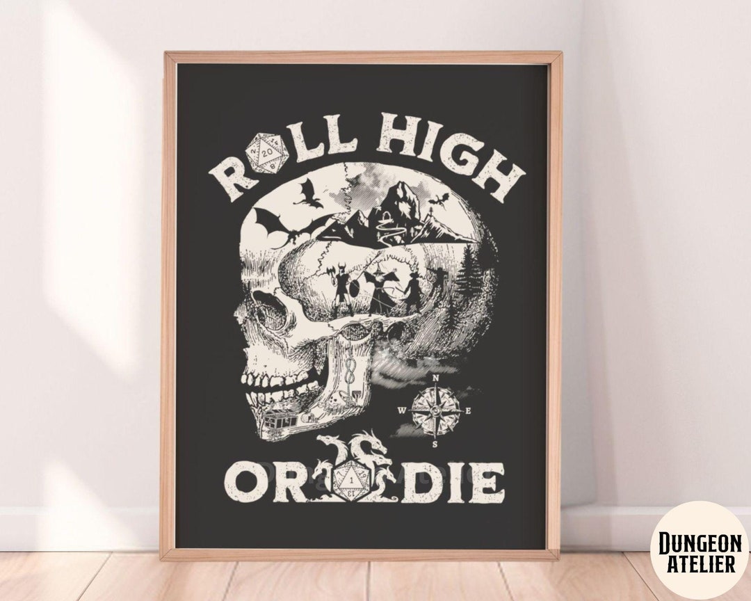 DND POSTER, Dungeons Dragons Poster, Dnd Artwork, Fantasy RPG Wall ...
