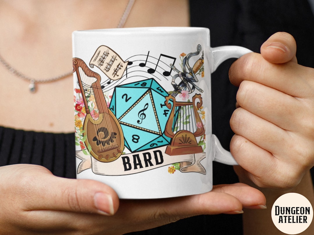 DND BARD MUG, Bard Mug, Bard Dice, Dnd Bard Dice, Dnd Class Mug, Dnd ...