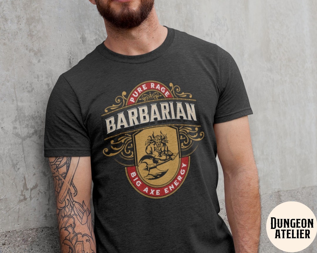 BARBARIAN SHIRT, Dnd Shirt Barbarian, Dnd Class Shirt, Barbarian Dice ...
