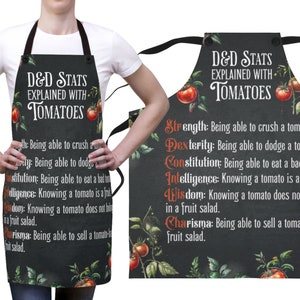 DND APRON, Funny Dungeons Dragons Kitchen Gift, D&D Cooking for Rpg ...