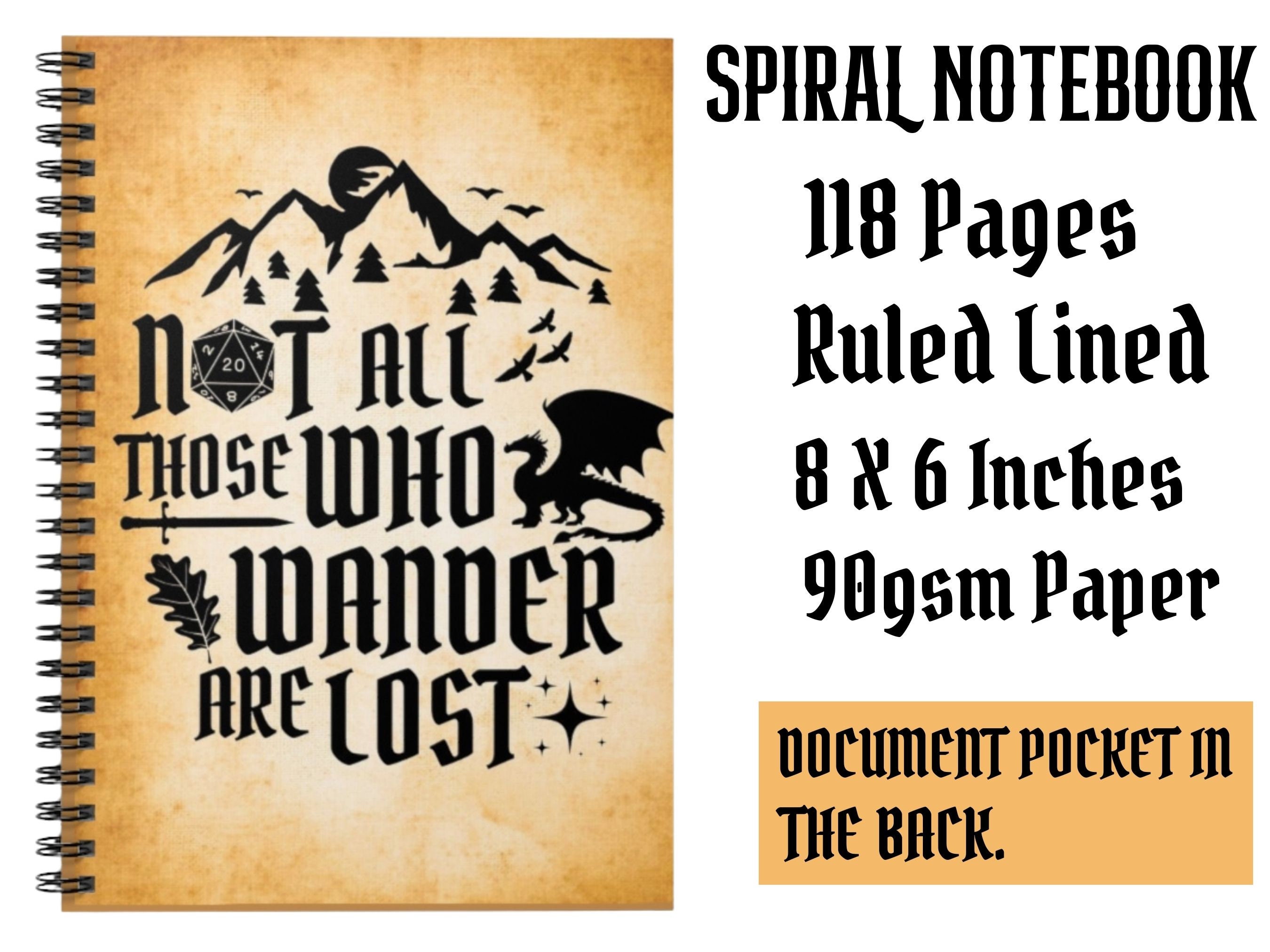 ADVENTURER DND Notebook Dnd Journal Dnd Character Journal | Etsy