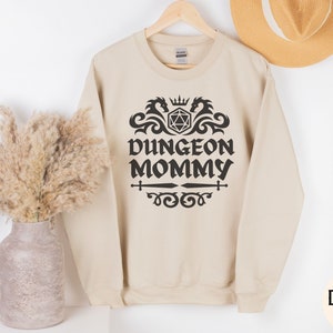 DND SWEATSHIRT, Dungeon Mommy Sweatshirt, D&D Sweater, Rpg Sweatshirt ...