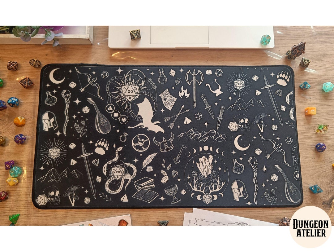DND PLAYMAT, Dragon Playmat, Dnd Deskmat, MTG Playmat, Dnd Decor Gift ...