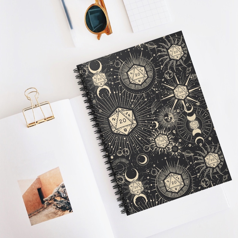 DND NOTEBOOK Celestial Dnd Notebook Dnd Journal Moon D20 - Etsy