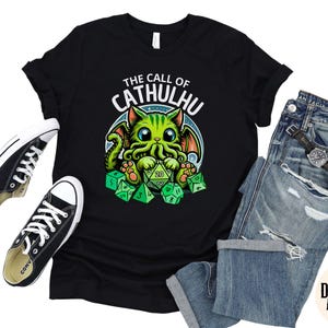 Funny Cat Shirt: CALL OF CATHULHU, Cthulhu Shirt, Cathullu, Cthulhu ...