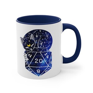 CAT DND MUG | D&d Cat Mug | Cat Dice Set | Dnd Gift for Her | Dungeons ...