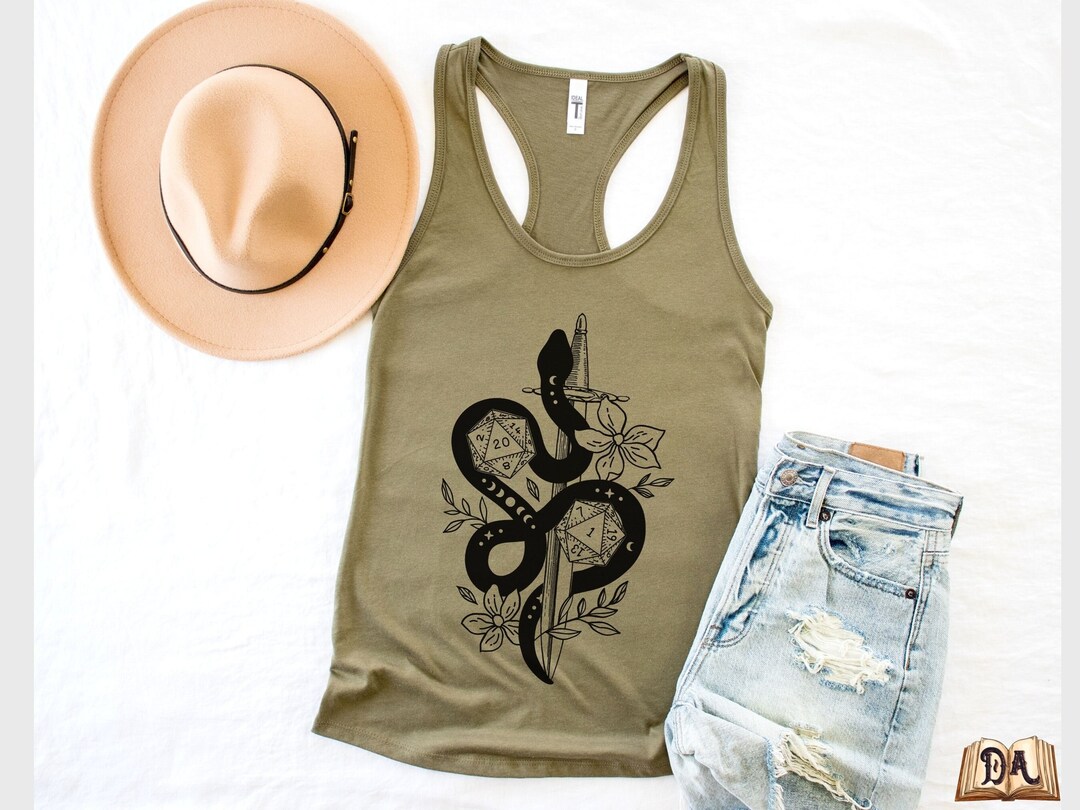 DND Tank Top, Dungeons and Dragons Tank Top, D20 Tank Top, Rogue Shirt ...