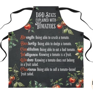 DND APRON, Funny Dungeons Dragons Kitchen Gift, D&D Cooking for Rpg ...