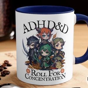 ADHD Dnd Mug, Adhd Mug, Adhd Gift, Dnd Adhd Mug, Funny Adhd Mug, Adhd ...