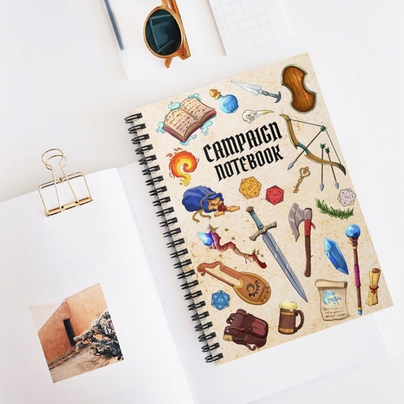 CAMPAIGN NOTEBOOK for D&D Dnd Notebook Dnd Journal Dungeons - Etsy