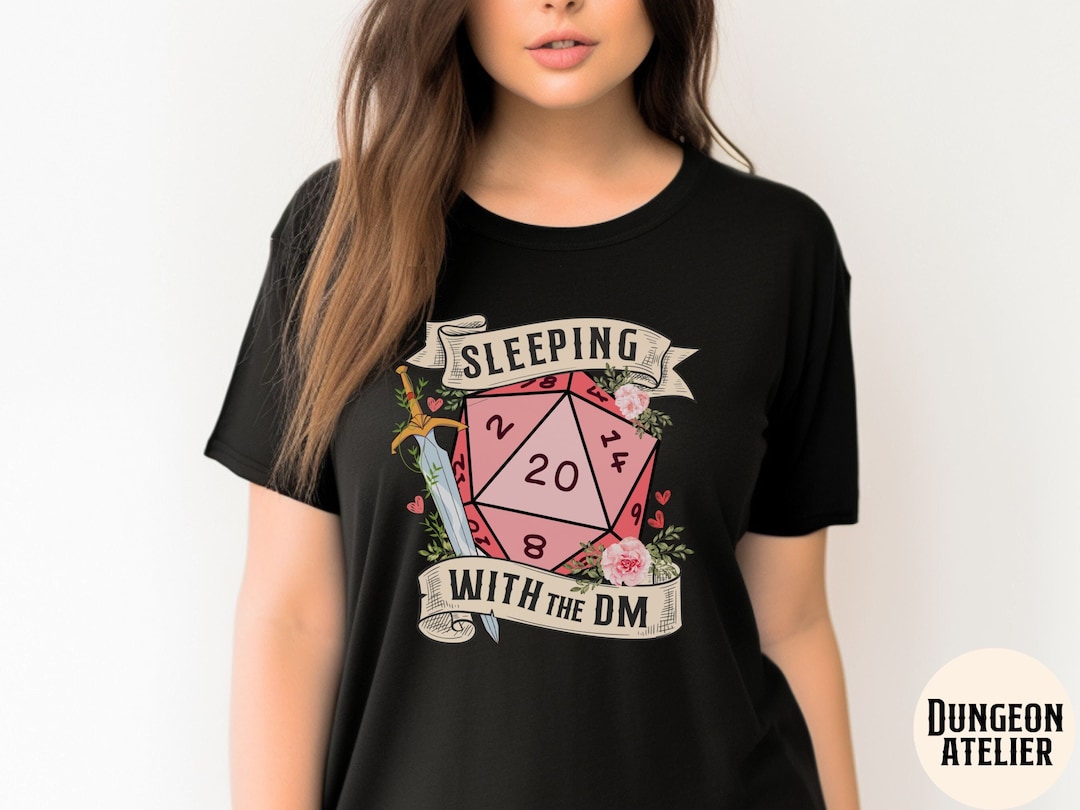 SLEEPING With the DUNGEON MASTER Shirt, Sleeping With the Dm, Dnd Shirt Women, Dungeons and ...