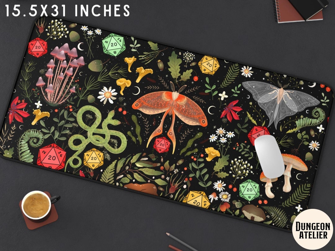 Dnd Desk Mat, Dungeons Dragons Deskmat, Druid, Dnd Dice Desk Mat ...