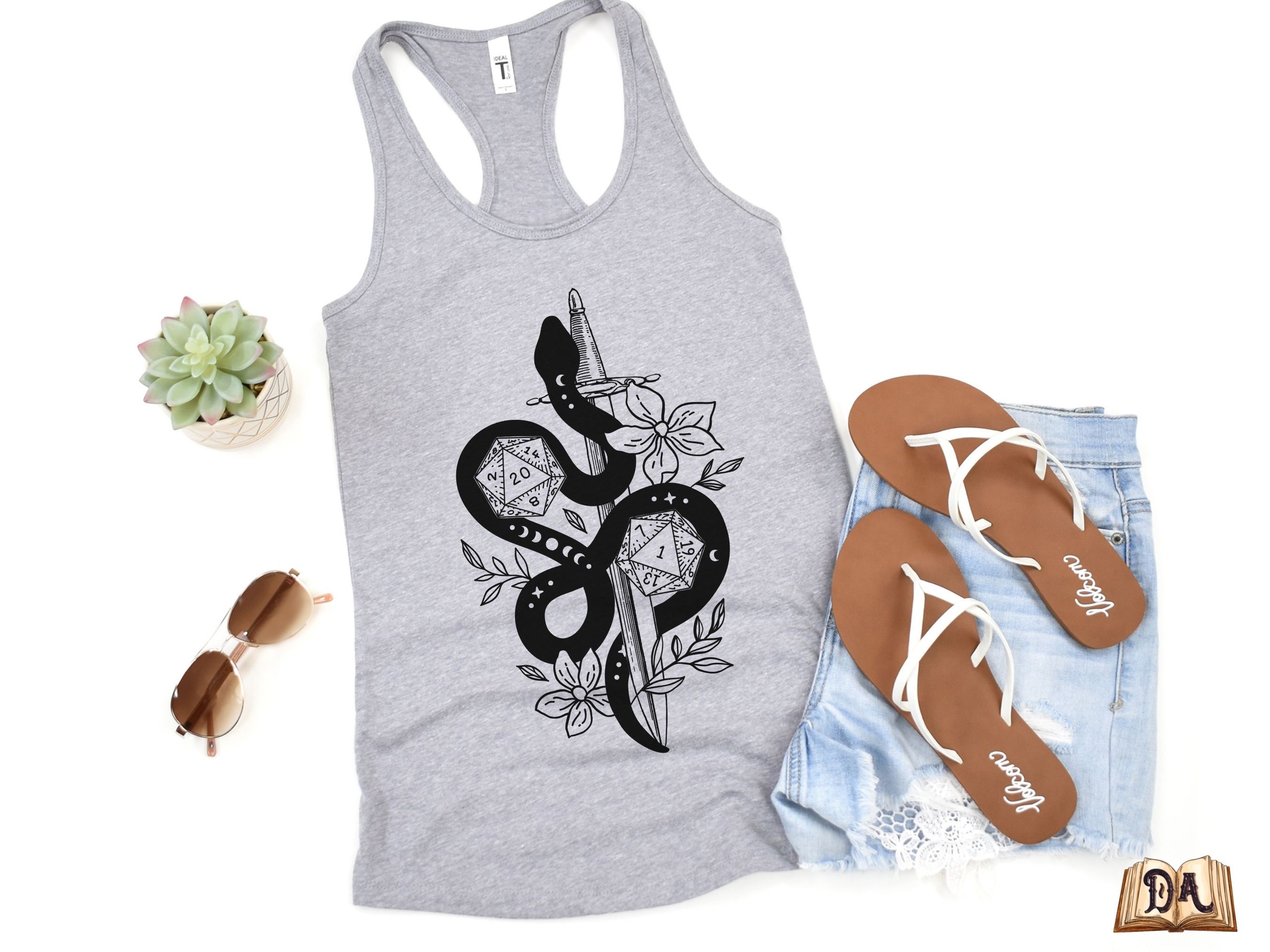 DND Tank Top Dungeons and Dragons Tank Top D20 Tank Top | Etsy