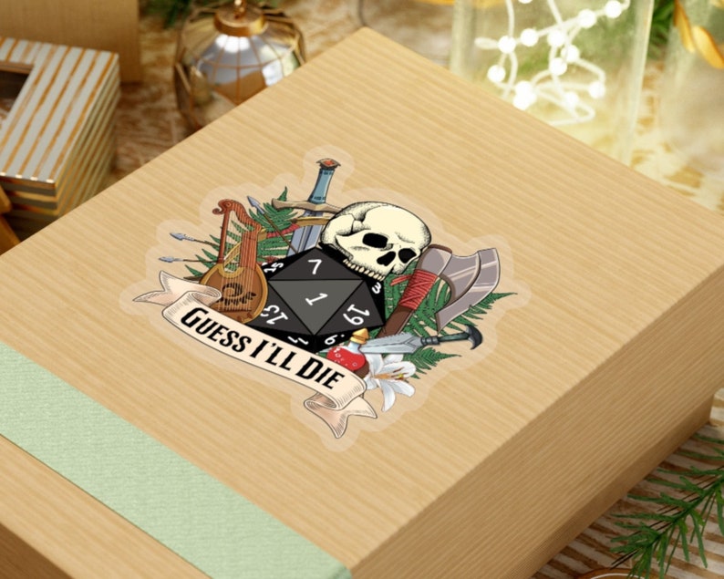 DND STICKER Dungeons and Dragons Sticker Natural One - Etsy