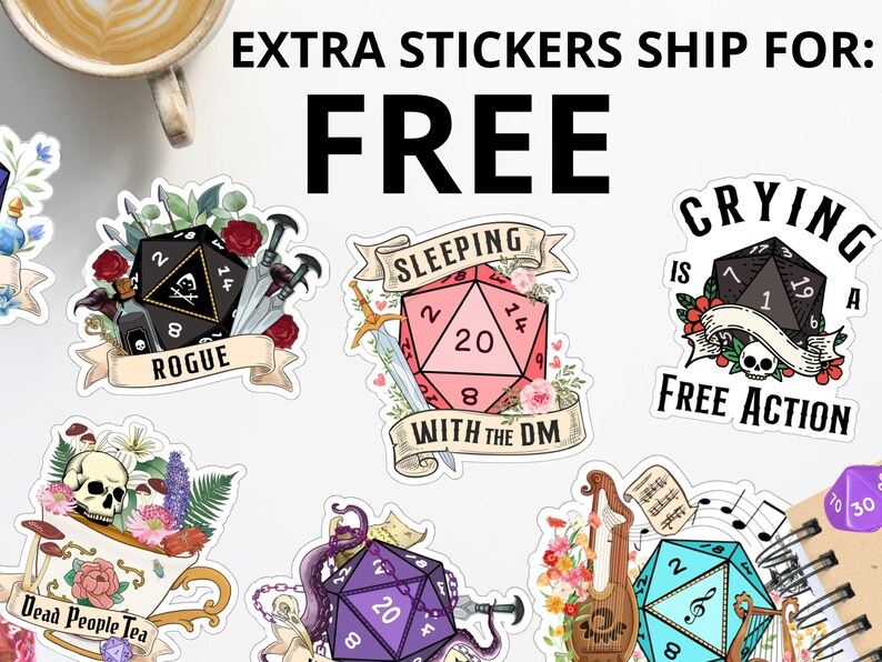 SORCERER DND STICKER, D20 Sorcerer Sticker, Dnd Vinyl Sticker, Dnd ...