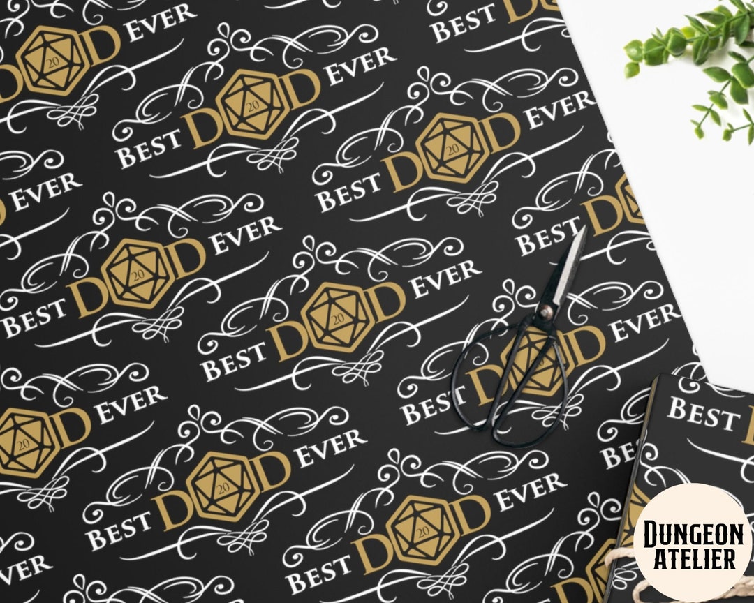 DND DAD WRAPPING Paper, Dnd Dad Gifts, Dnd Gifts for Dad, Dnd Fathers ...