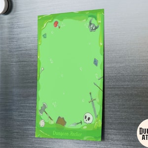 DND STATIONARY: GELATINOUS Cube, Dnd Sticky Notes, Green Gel Cube, Dnd ...