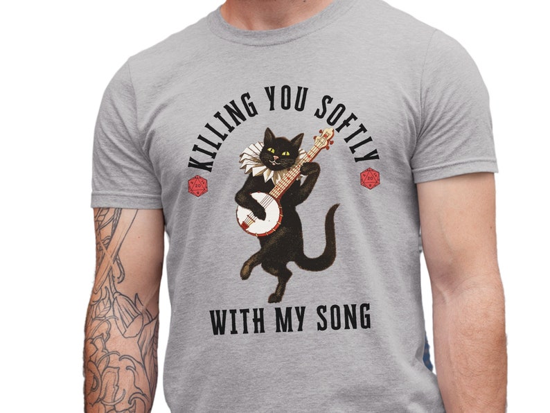 DND BARD SHIRT Dnd Cat Shirt Bard Tshirt Dnd Bard Dice - Etsy