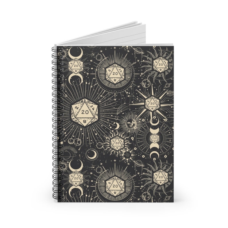 DND NOTEBOOK Celestial Dnd Notebook Dnd Journal Moon D20 - Etsy