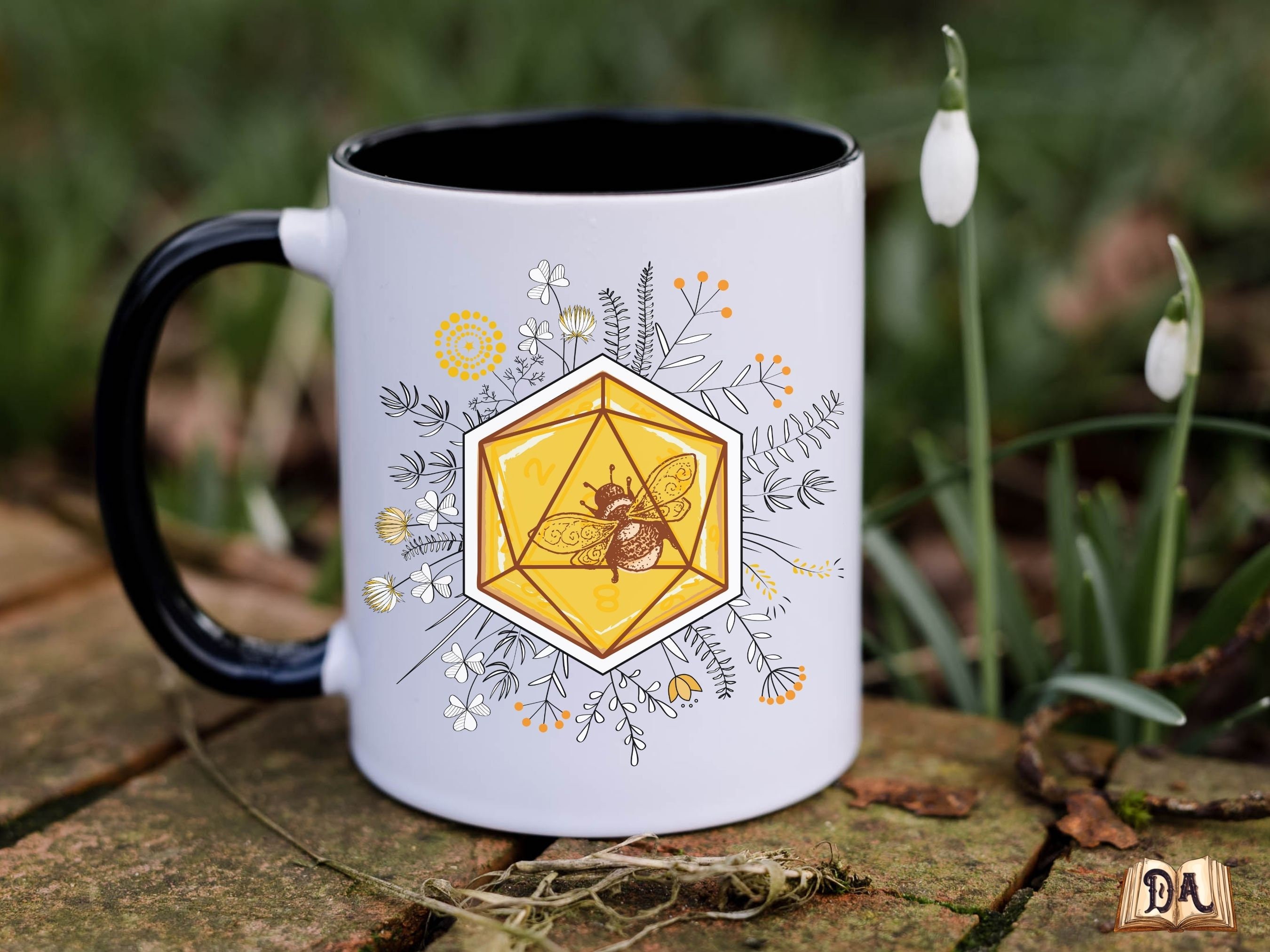 BEE DICE Hello Bees Mug Dnd Mug Honey Bee Dice Dnd | Etsy