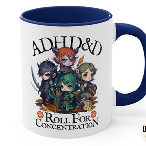 ADHD Dnd Mug, Adhd Mug, Adhd Gift, Dnd Adhd Mug, Funny Adhd Mug, Adhd ...