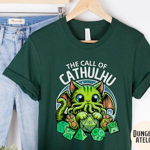 Funny Cat Shirt: CALL OF CATHULHU, Cthulhu Shirt, Cathullu, Cthulhu ...