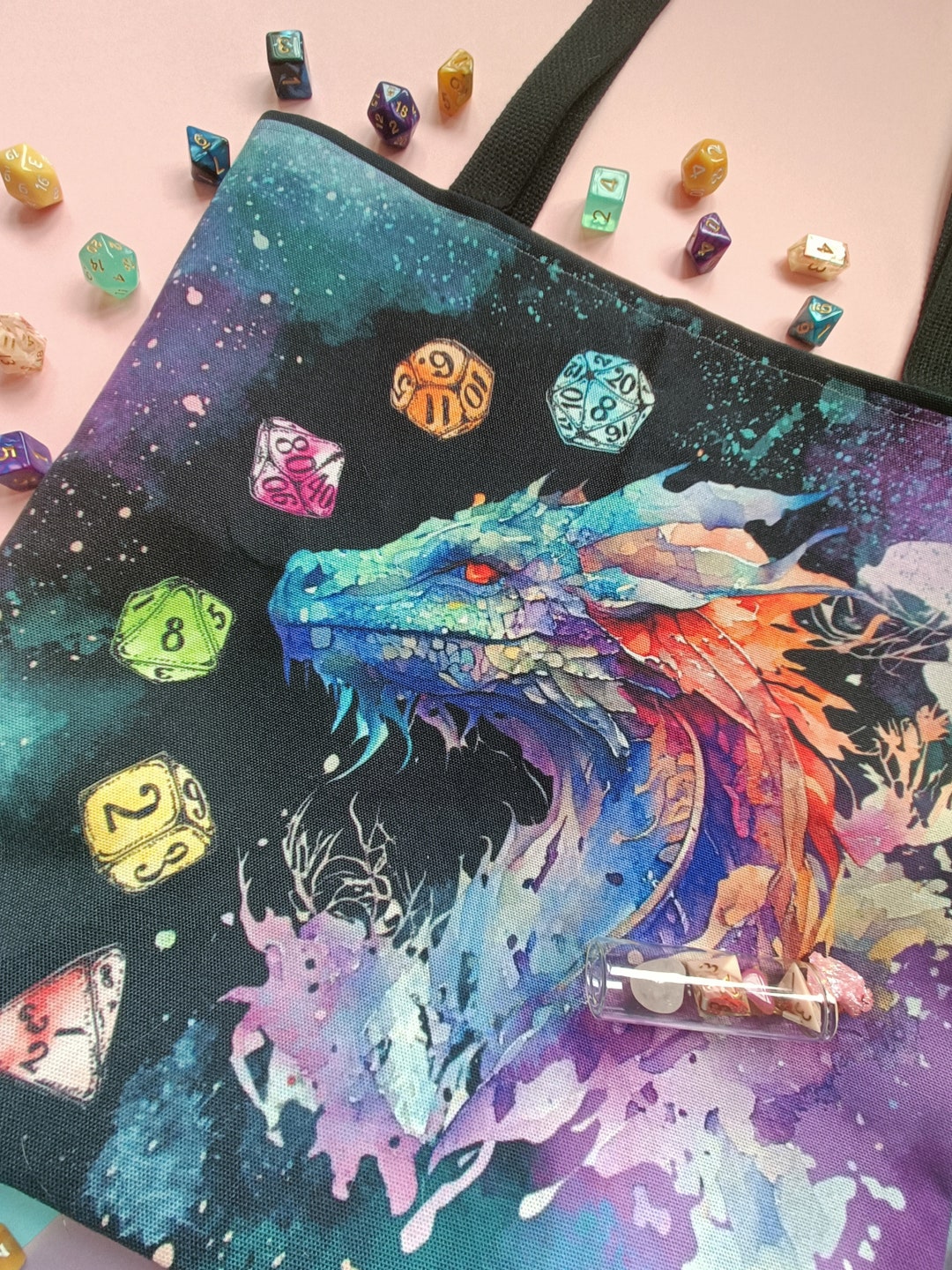 DND Tote Bag, Dnd Bag, Dice Tote Bag for Women, Bag of Holding, Geeky ...