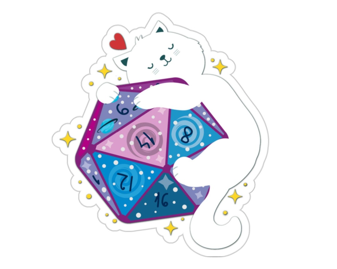 CAT DND STICKER Dnd Cat Sticker Dnd Sticker Cute Dnd - Etsy