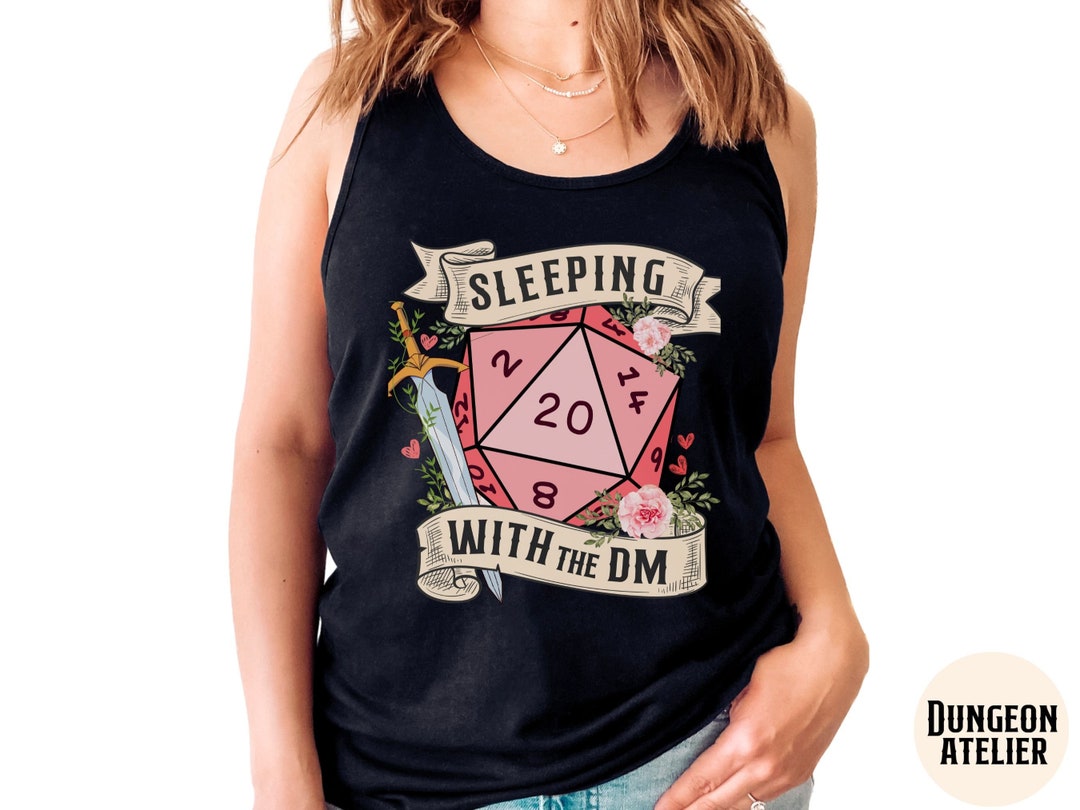 DND TANK TOP: Sleeping With the Dungeon Master, Dnd Gifts for Her, Dm ...