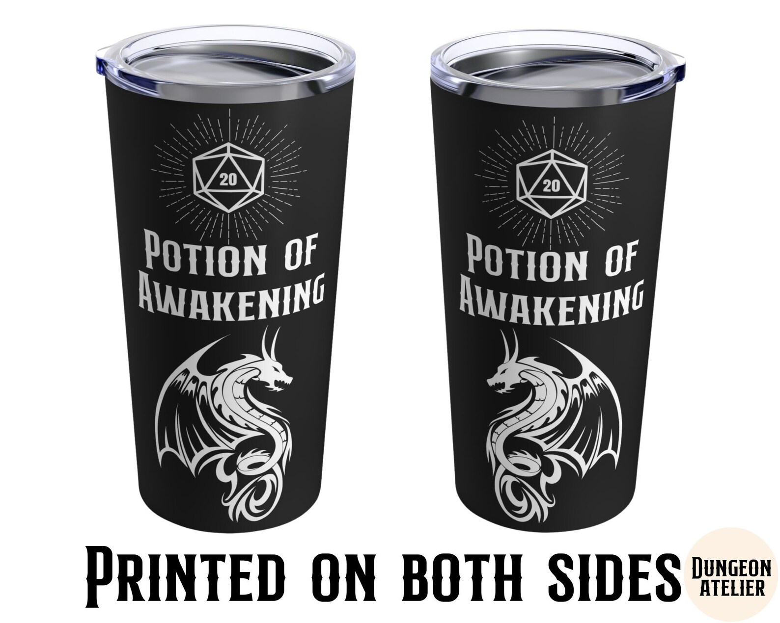 DND TUMBLER, Dnd Tumbler Cup, Dungeons and Dragons Tumbler, Dnd Gift ...
