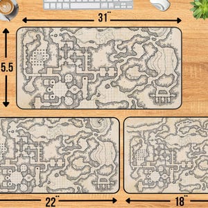 DND DESK MAT: Dungeon Cartography, Dnd Map, Dnd Computer Mat, Desk Mat ...