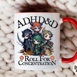 ADHD Dnd Mug, Adhd Mug, Adhd Gift, Dnd Adhd Mug, Funny Adhd Mug, Adhd ...