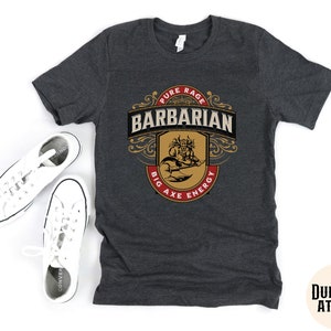BARBARIAN SHIRT, Dnd Shirt Barbarian, Dnd Class Shirt, Barbarian Dice ...