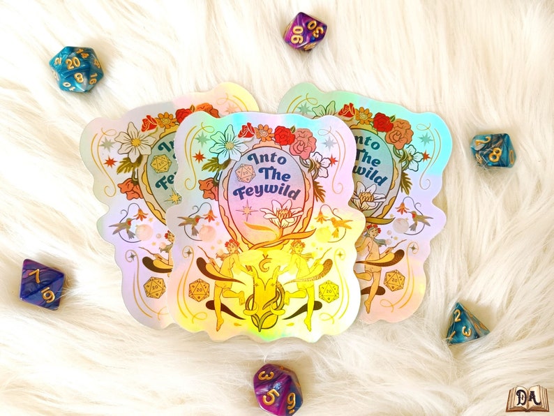 Witchlight Carnival Sticker: Feywild Holographic Vinyl Decal - Etsy