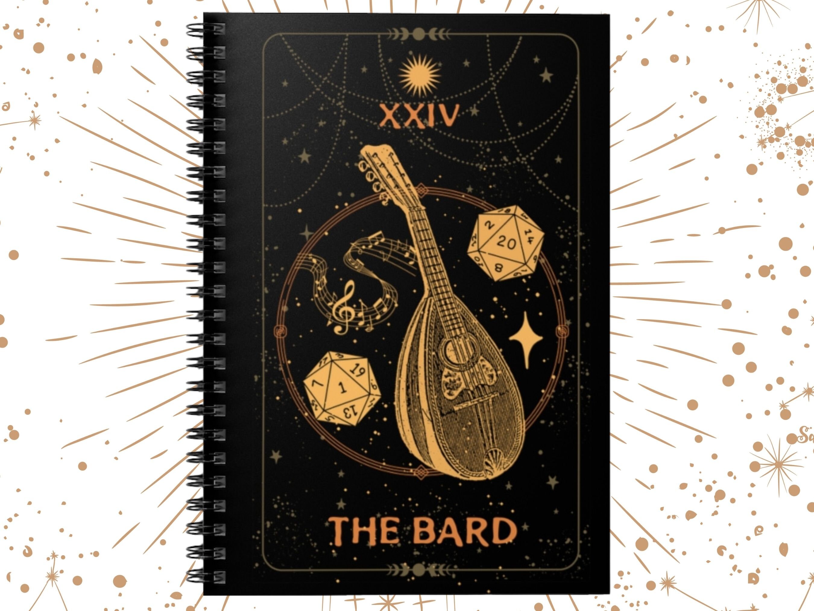 BARD NOTEBOOK Bard Journal Dnd Notebook Dungeons and - Etsy Canada
