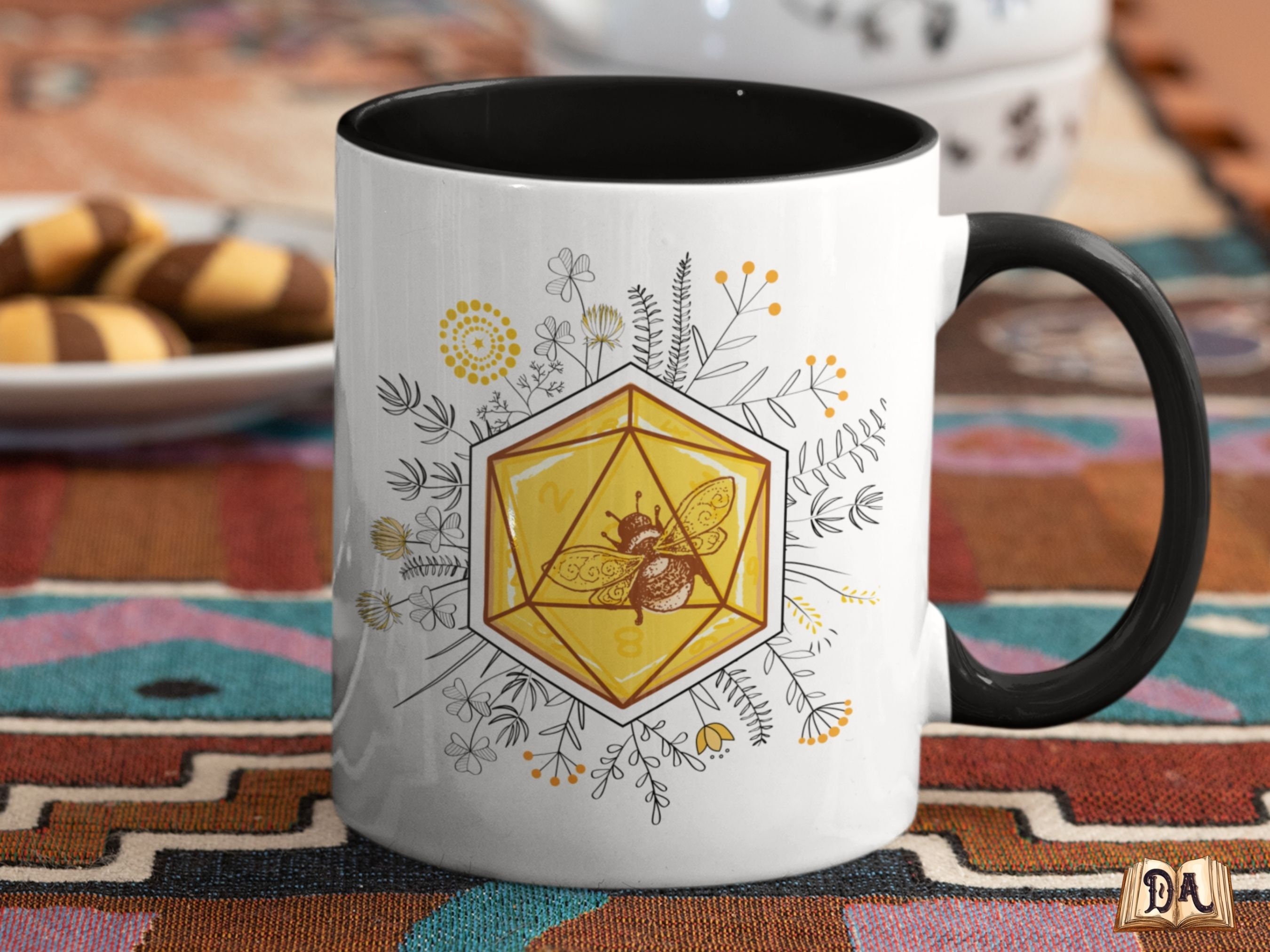 BEE DICE Hello Bees Mug Dnd Mug Honey Bee Dice Dnd | Etsy