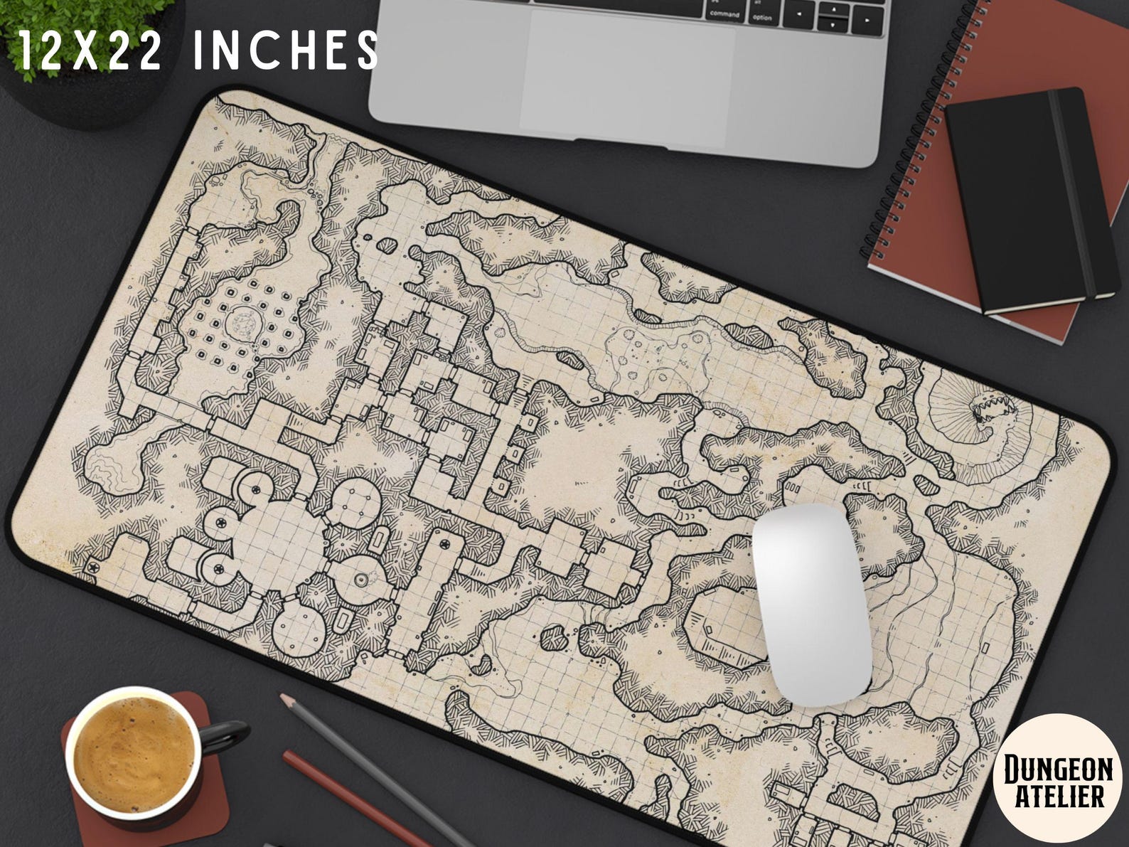 DND DESK MAT: Dungeon Cartography, Dnd Map, Dnd Computer Mat, Desk Mat ...