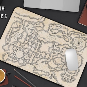 DND DESK MAT: Dungeon Cartography, Dnd Map, Dnd Computer Mat, Desk Mat ...