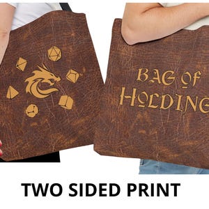 BAG OF HOLDING, Dnd Bag, Dungeons and Dragons Tote Bag, Fantasy Tote ...